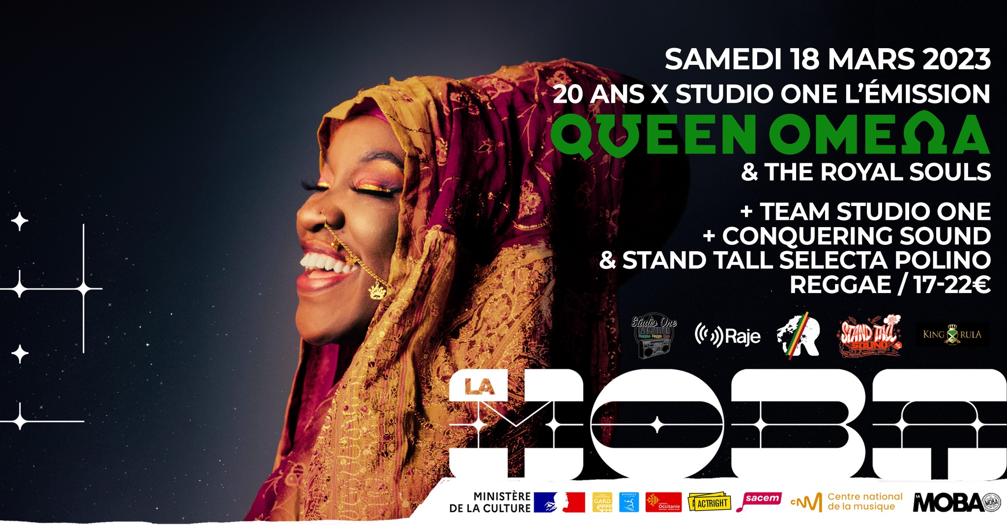 Toutes les infos pour la soirée anniversaire avec Queen Omega à La Moba ...